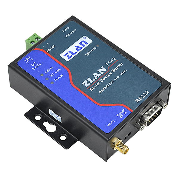 高性能 工业级 wifi串口服务器，RS232/RS485串口转wifi，Modbus TCP转RTU