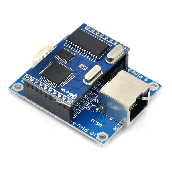 TTL to Ethernet, TTL Level Serial port to tcp/ip, UART to Ethernet port, 5V TTL to Network, 3.3V ...